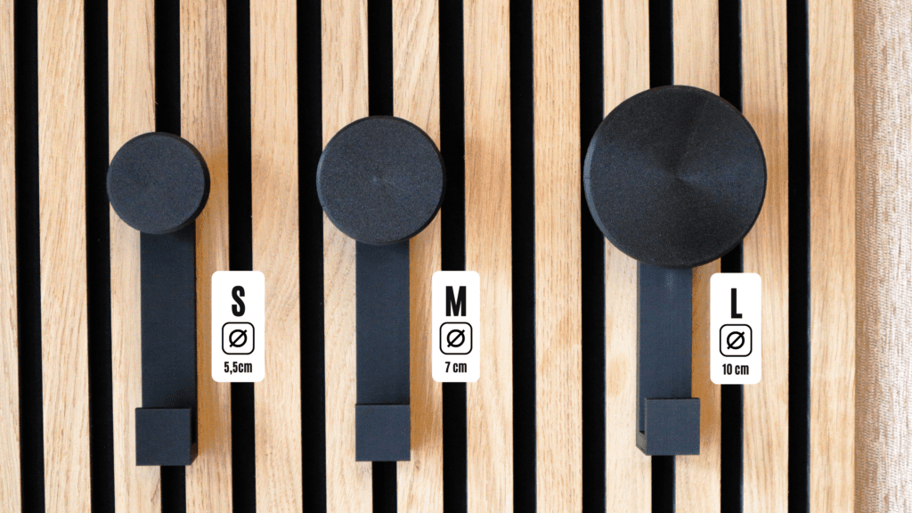 Solid Round Coat Hanger With Hook for Acoustic Panels - DSDesign-shop